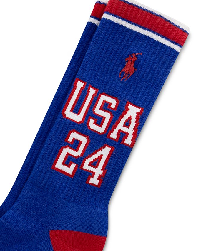 Polo Ralph Lauren Men's Olympic Village USA Crew Socks - Macy's