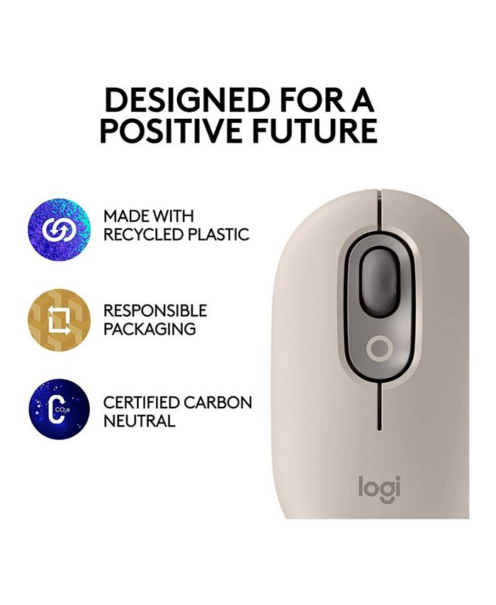 Logitech POP Wireless Mouse with Bluetooth and SilentTouch Technology ...