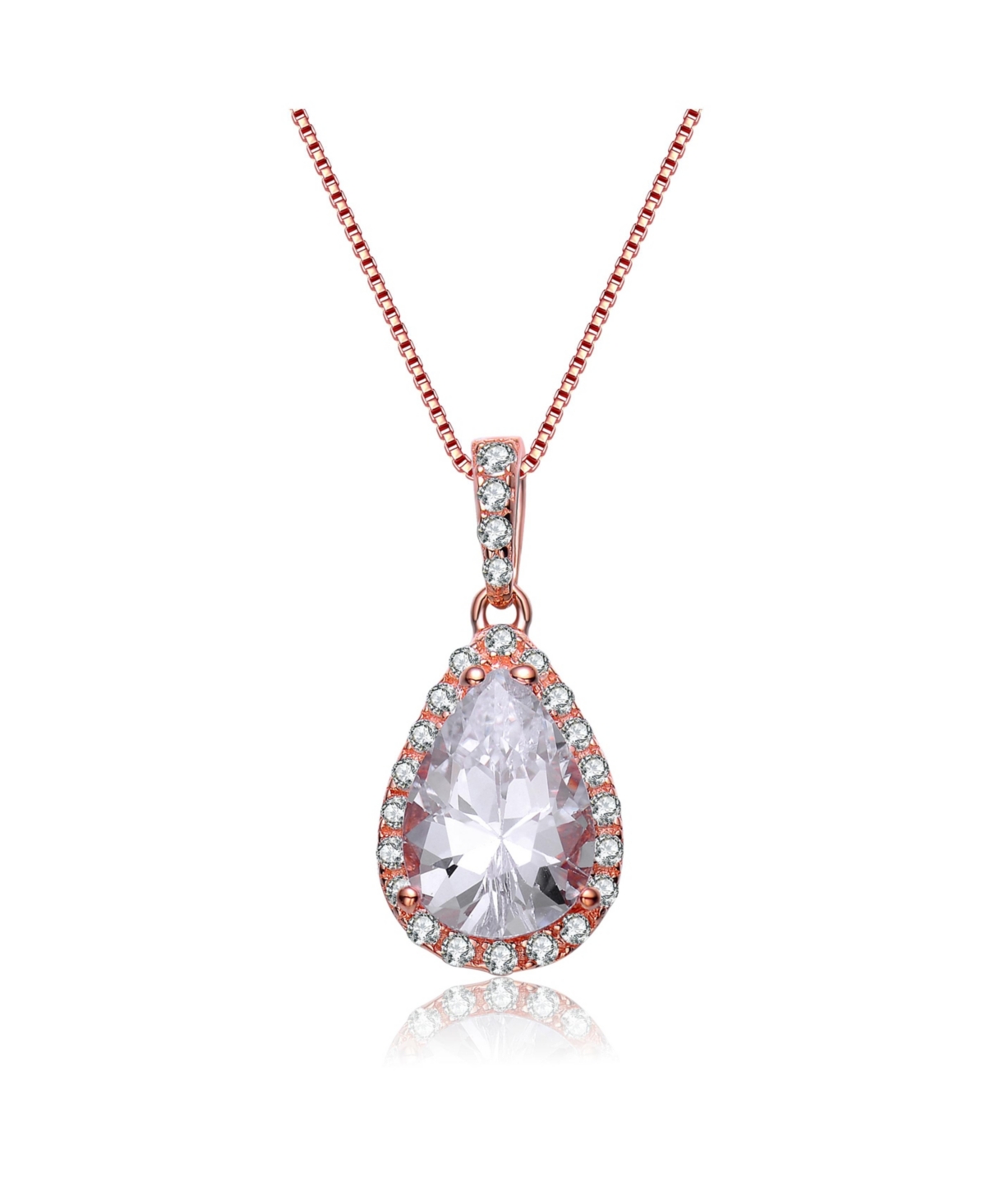 Click here for Sterling Silver with Clear Cubic Zirconia in Pear... prices