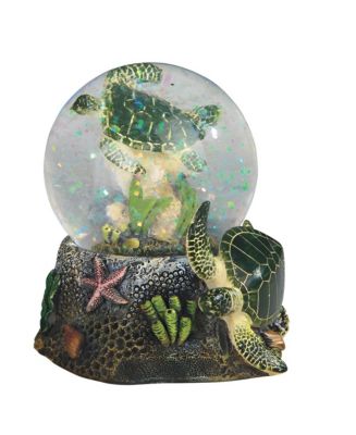 FC Design 3.75"H Green Sea Turtle Glitter Snow Globe Animal Figurine ...