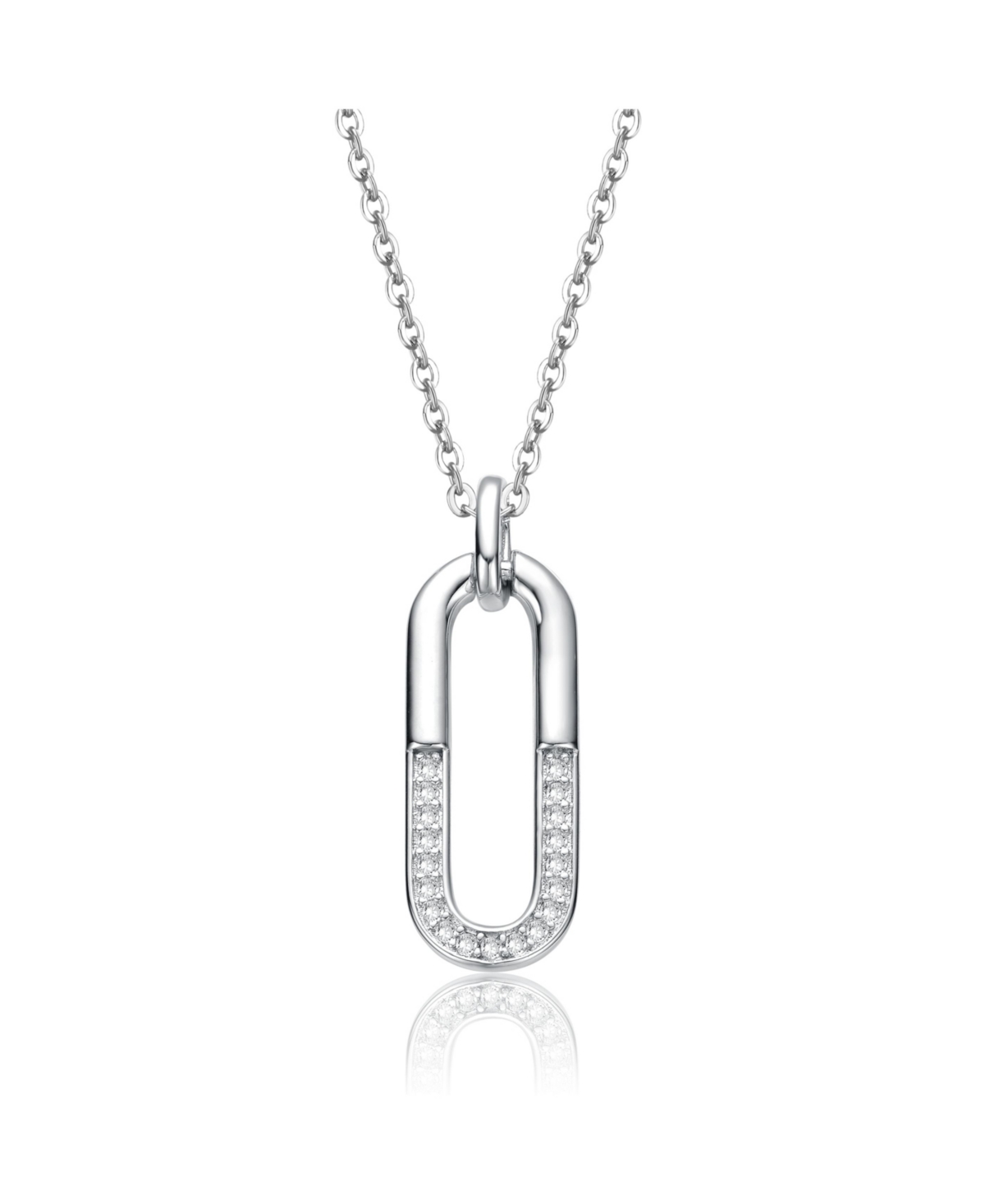 Click here for Sterling Silver Cubic Zirconia Geometrical Pendant... prices