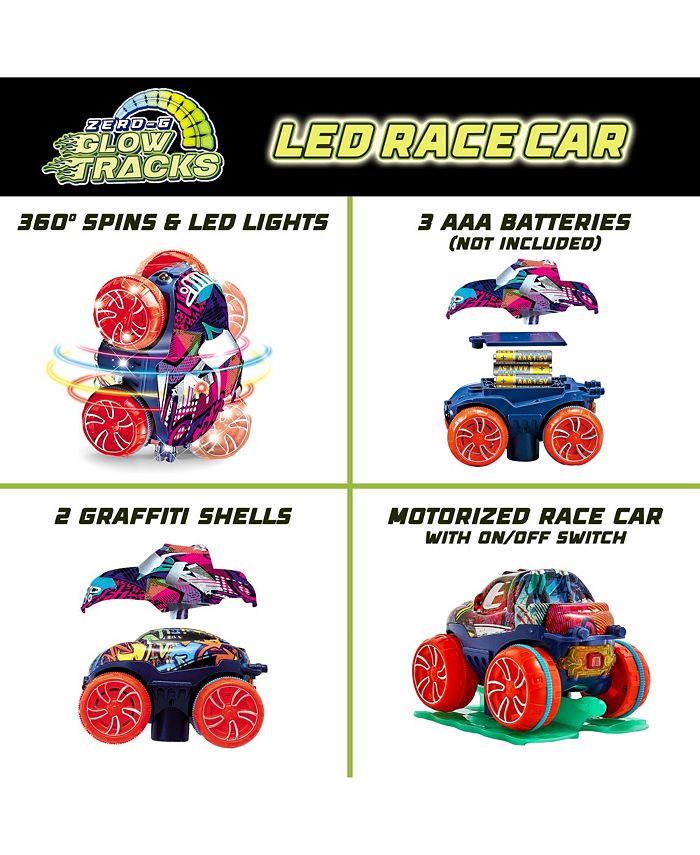 USA Toyz Zero-G Glow Race Track for Kids- 210pcs - Macy's