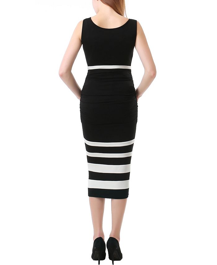 kimi + kai Maternity Colorblock Bodycon Dress - Macy's