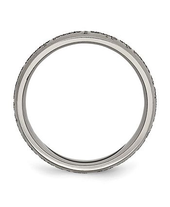 Chisel Titanium Brushed Serenity Prayer Wedding Band Ring - Macy's