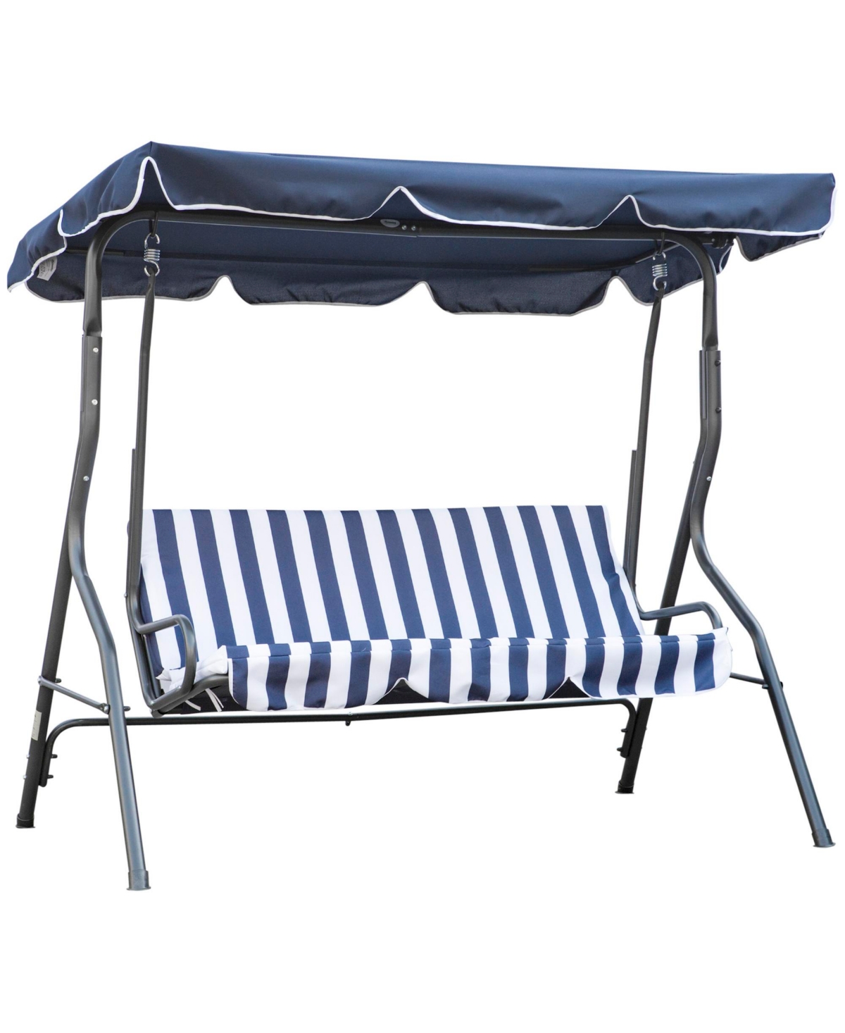 Click here for Outsunny 3-Person Porch Swing with Adjustable Cano... prices
