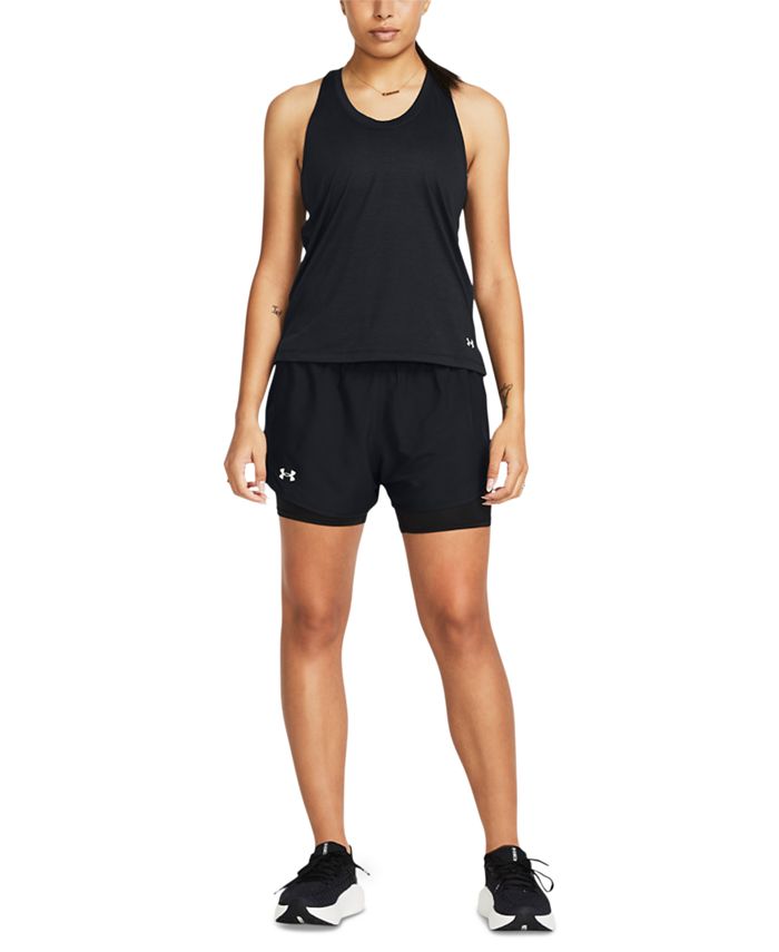 Under Armour Women's Fly By 2-in-1 Layered Shorts - Macy's