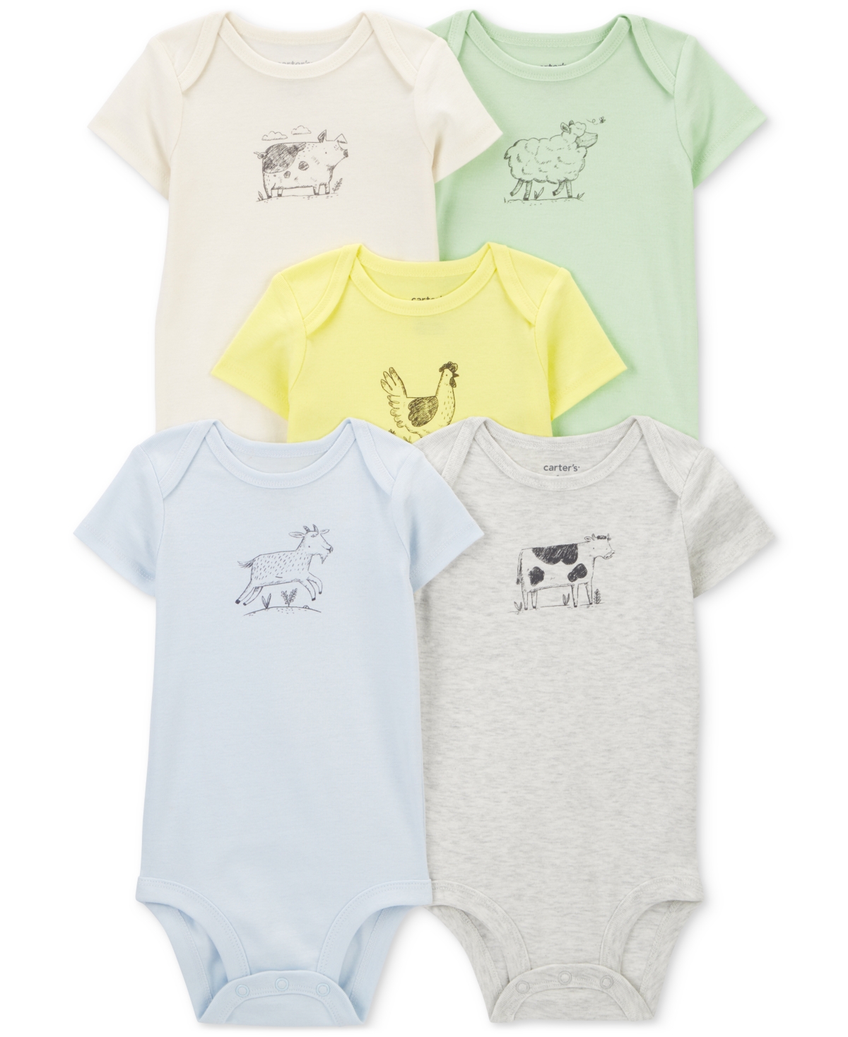 Click here for Carters Baby Boys and Baby Girls 5-Pc. Short Sleev... prices