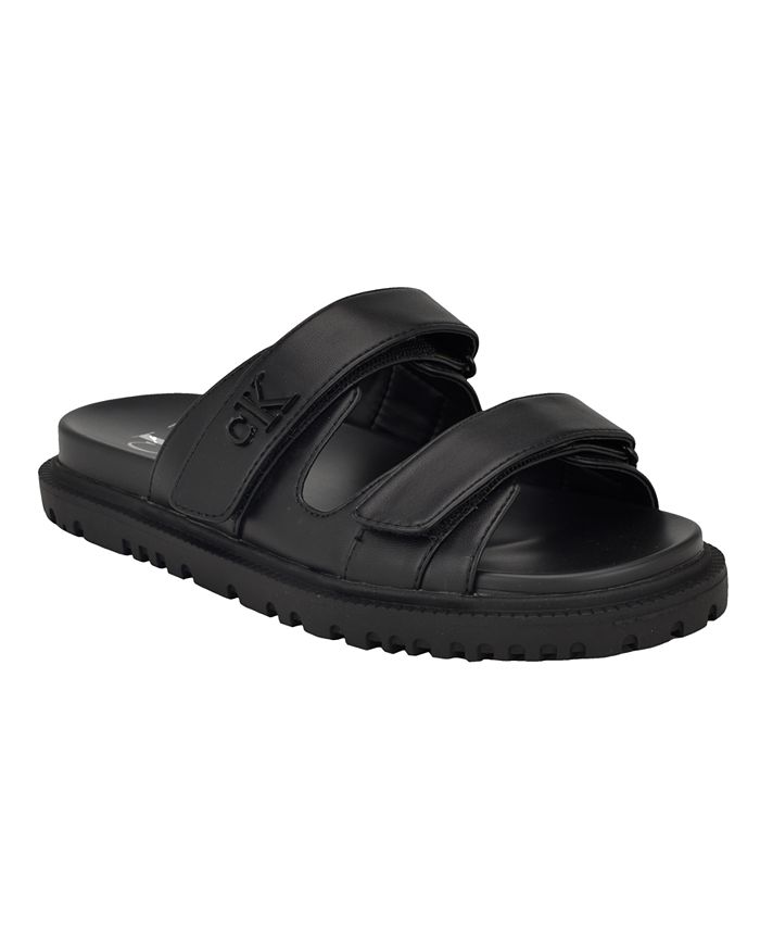 Calvin Klein Women's Donnie Double Adjustable Strap Sandals - Macy's