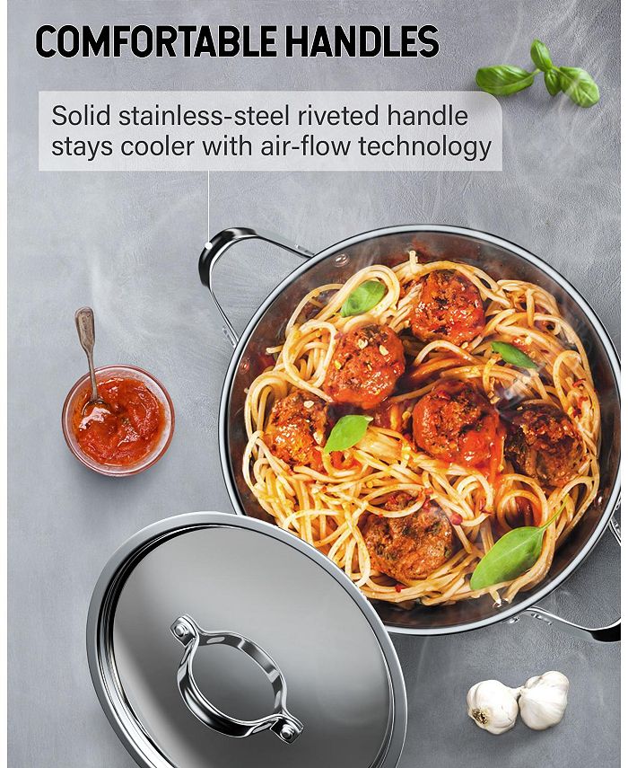 Cooks Standard 18/10 Stainless Steel Stockpot 6-Quart, Classic Deep ...
