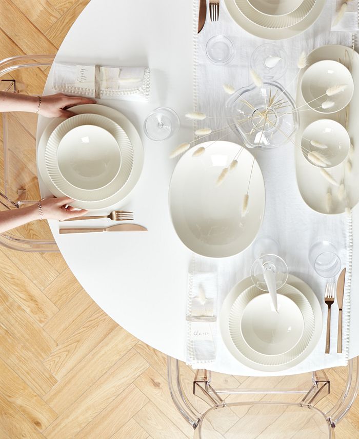 Denby Classic White Porcelain Pasta Bowls, Set of 4 - Macy's