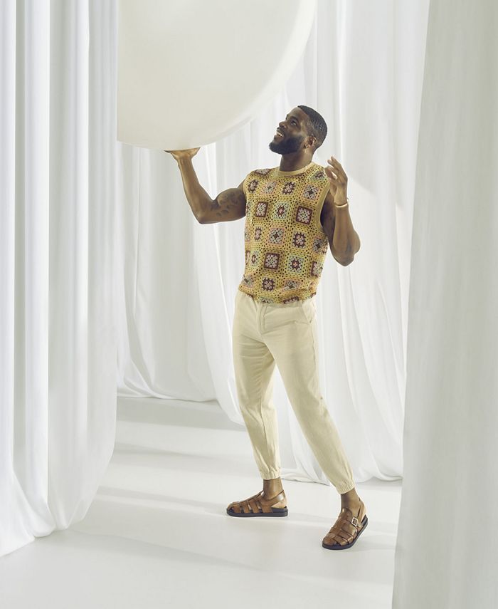 Stacy Adams Men's Montego Slingback Faux-Leather Buckle Sandals - Macy's