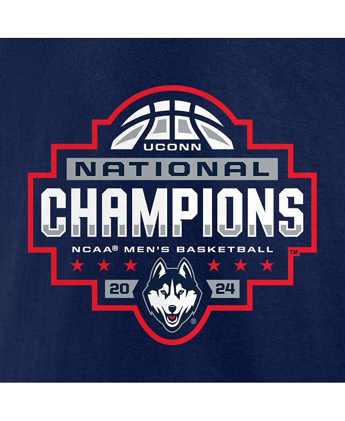 Fanatics Authentic Men's Navy Uconn Huskies 2024 NCAA Men's Basketball ...