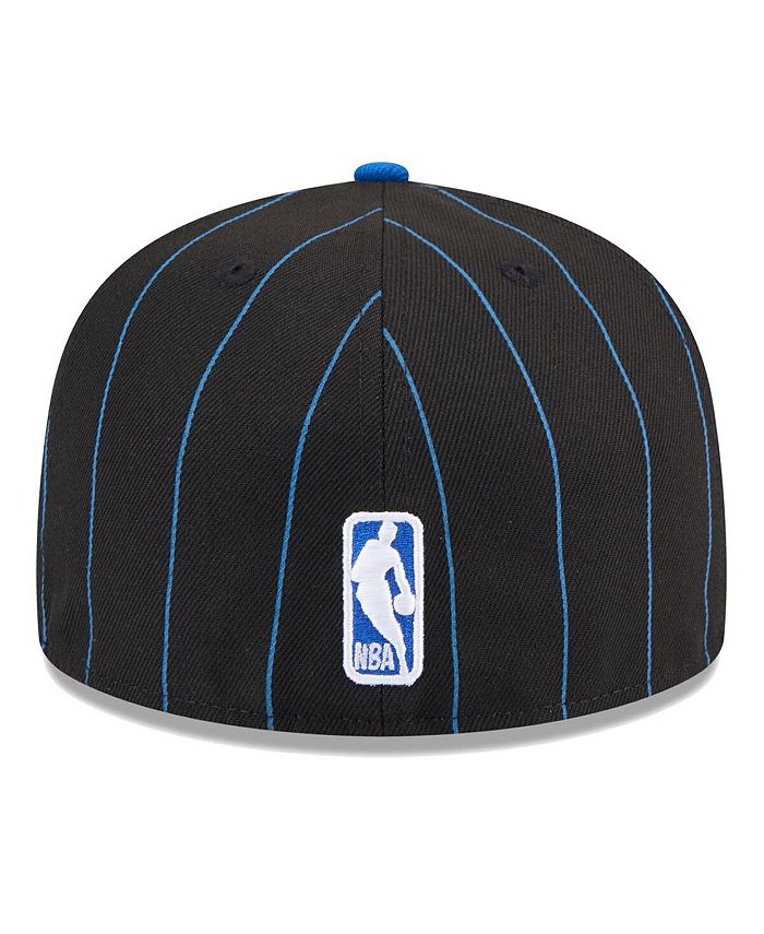 New Era Men's Black/Blue Orlando Magic Pinstripe Two-Tone 59Fifty ...