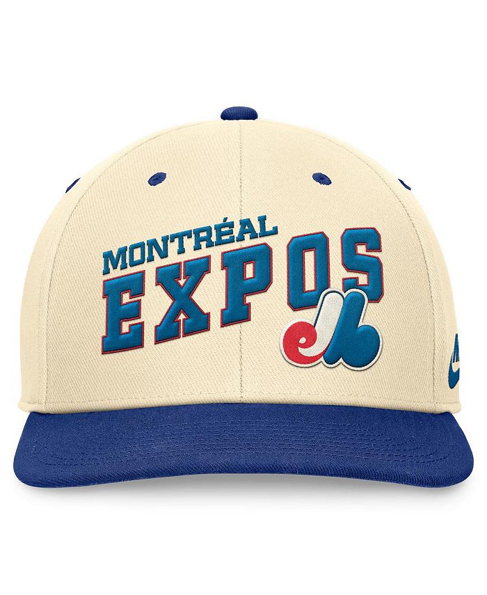 Nike Men's Cream/Blue Montreal Expos Rewind Cooperstown Collection ...