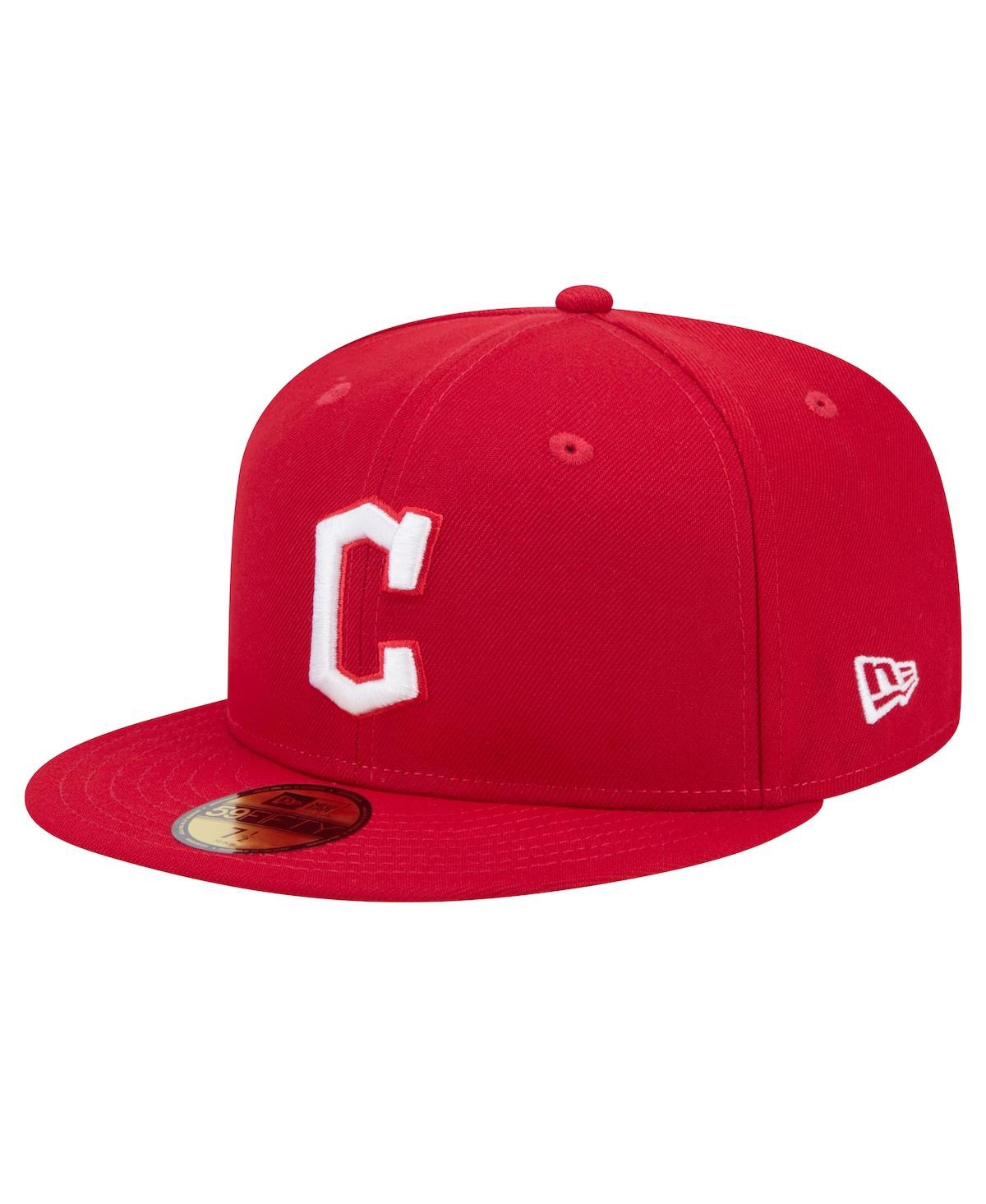 Click here for New Era Mens Red Cleveland Guardians White Logo 59... prices