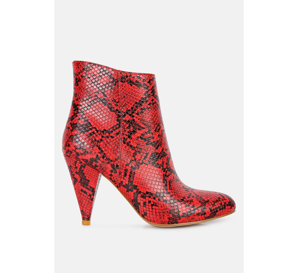 Click here for Lemon tart heeled ankle boots - Red prices