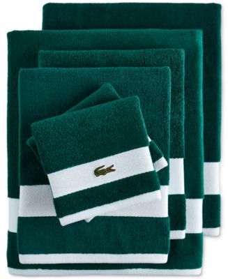 Lacoste Home Heritage Sport Stripe Bath Towels - Macy's