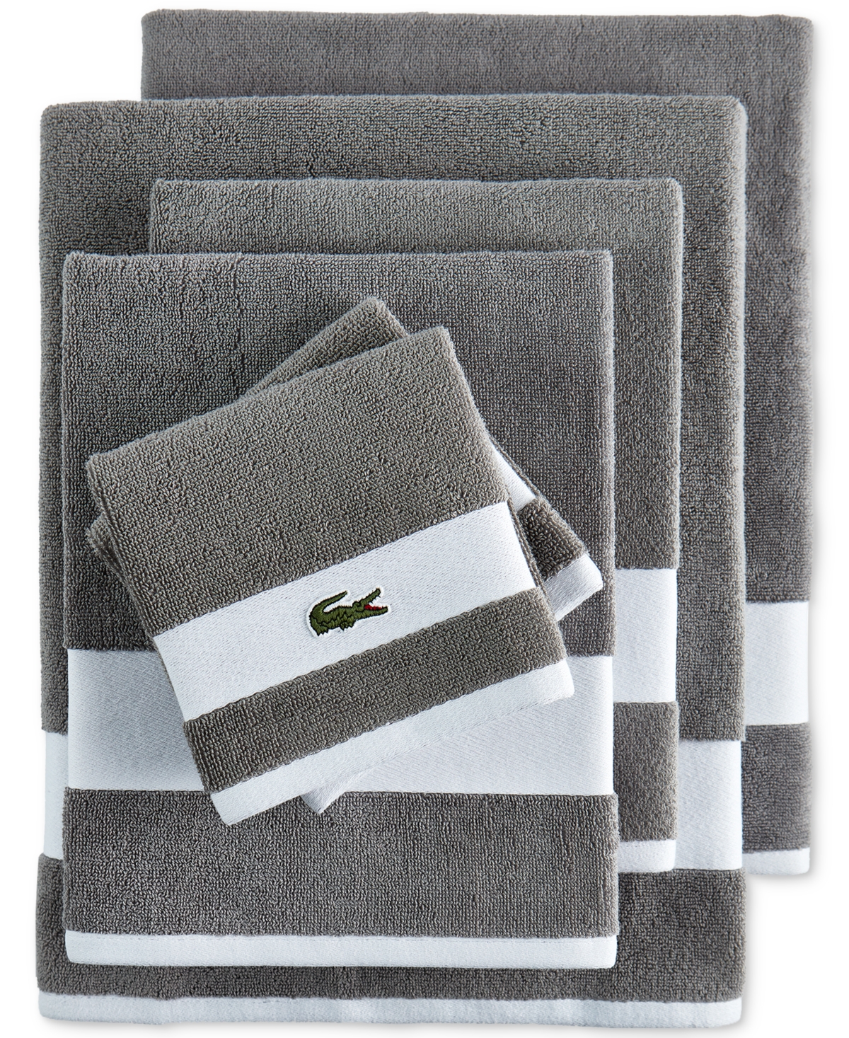 Click here for Lacoste Home Heritage Sport Stripe Logo Cotton 6-P... prices