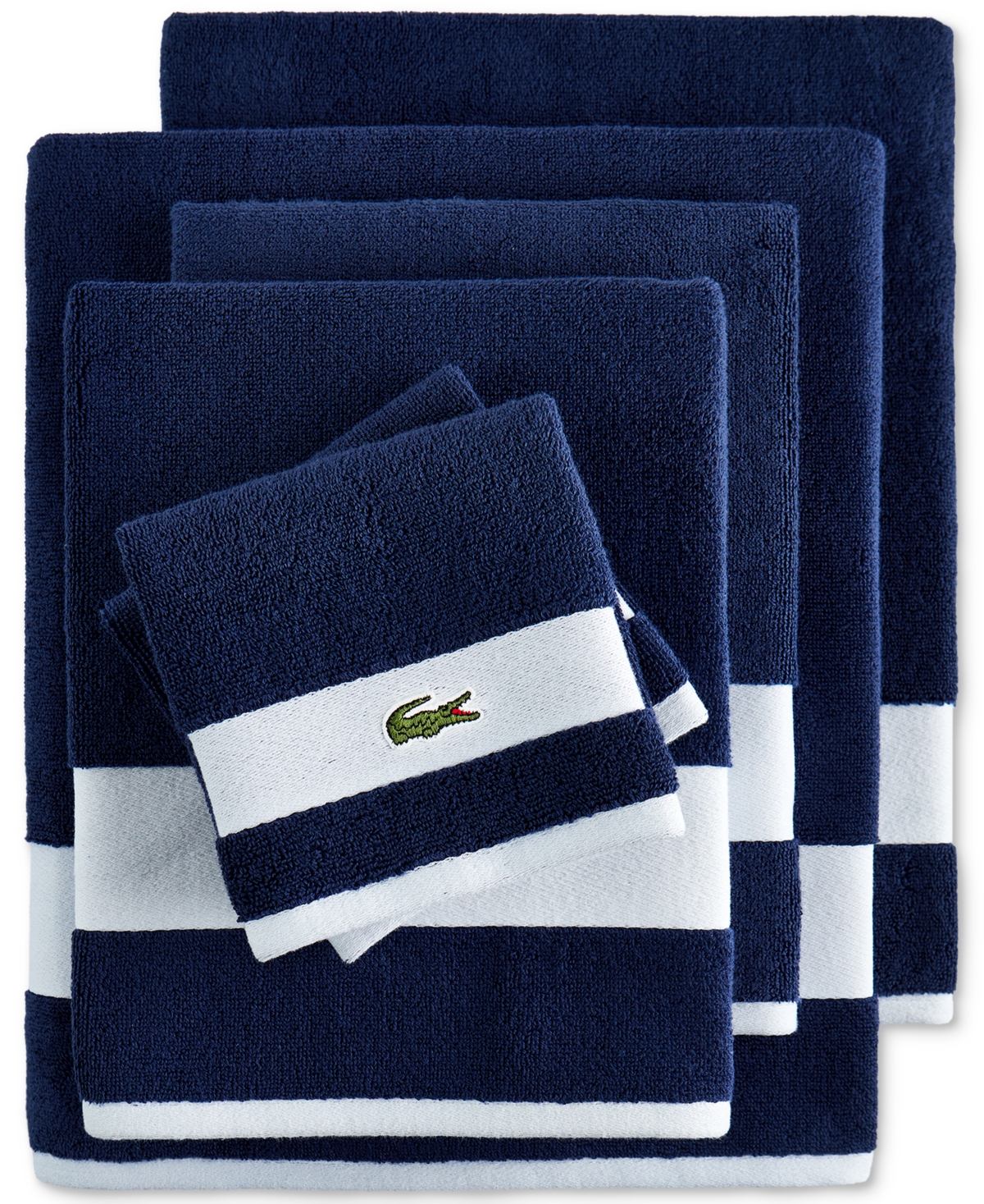 Click here for Lacoste Home Heritage Sport Stripe Logo Cotton 6-P... prices