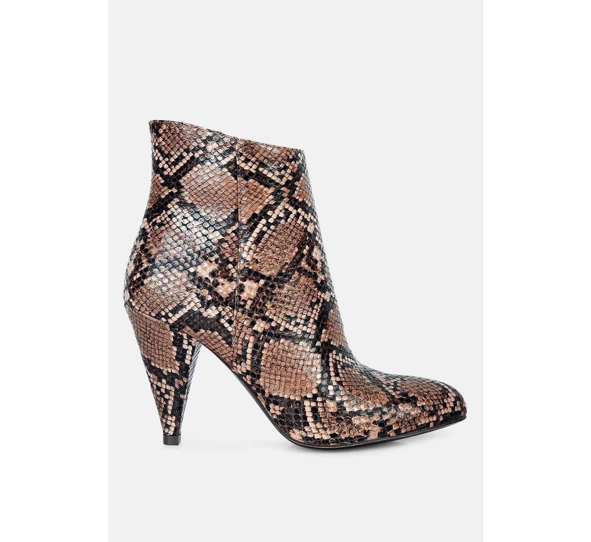 Click here for Lemon tart heeled ankle boots - Tan prices