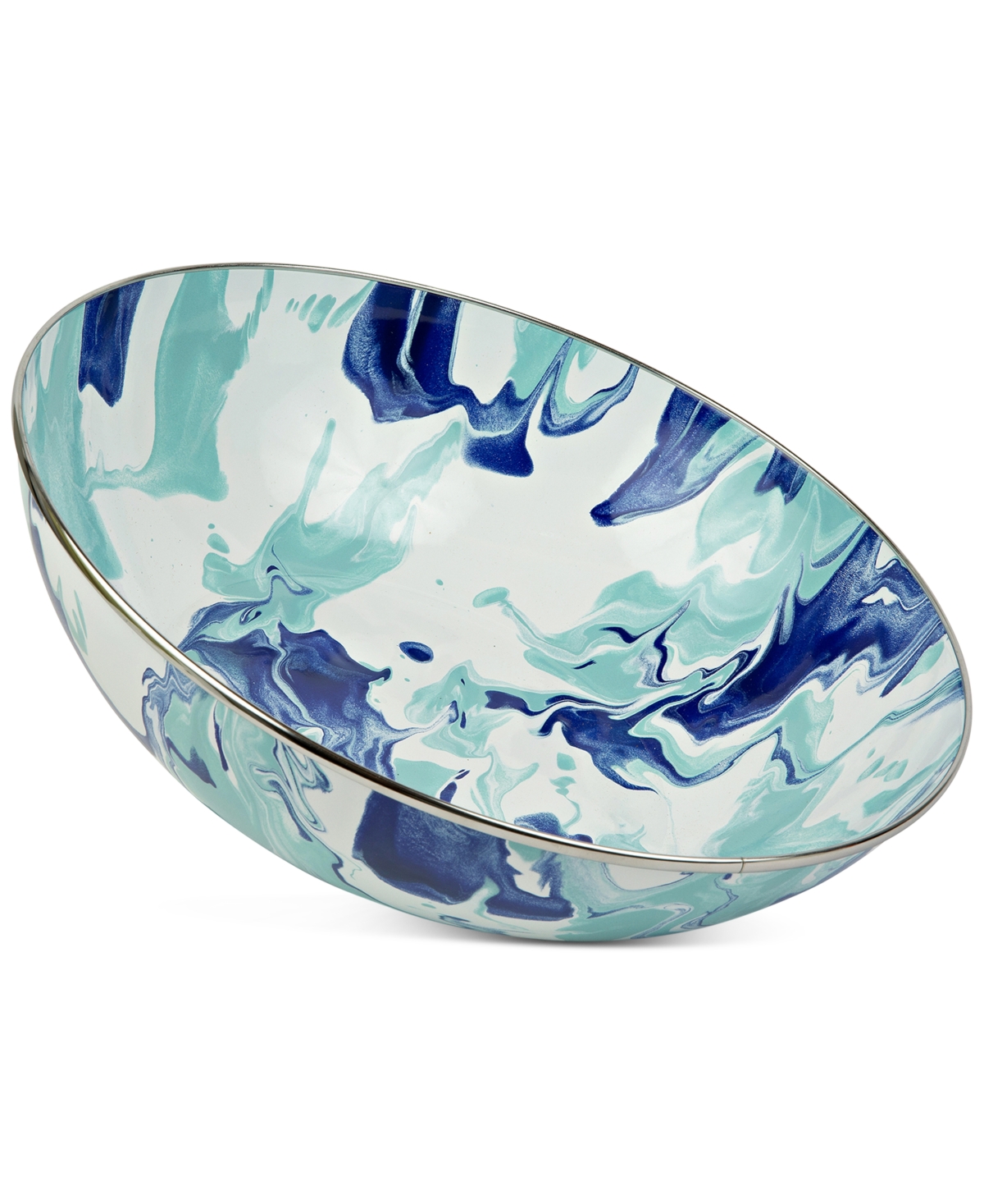 Click here for Golden Rabbit Lagoon Enameled Steel Large Serving... prices