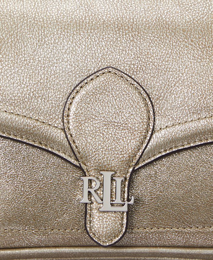 Lauren Ralph Lauren Metallic Small Bradley Convertible Bag - Macy's