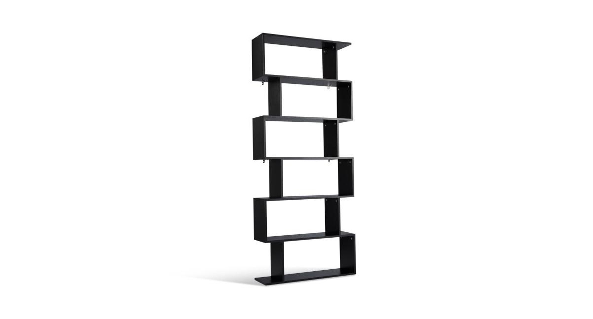 Click here for 6-Tier S-Shaped Bookcase Z-Shelf Style Storage Boo... prices