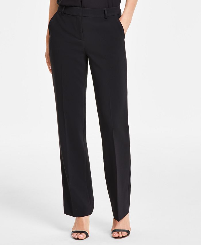 Anne Klein Women's Wide-Leg Front-Crease Pants - Macy's