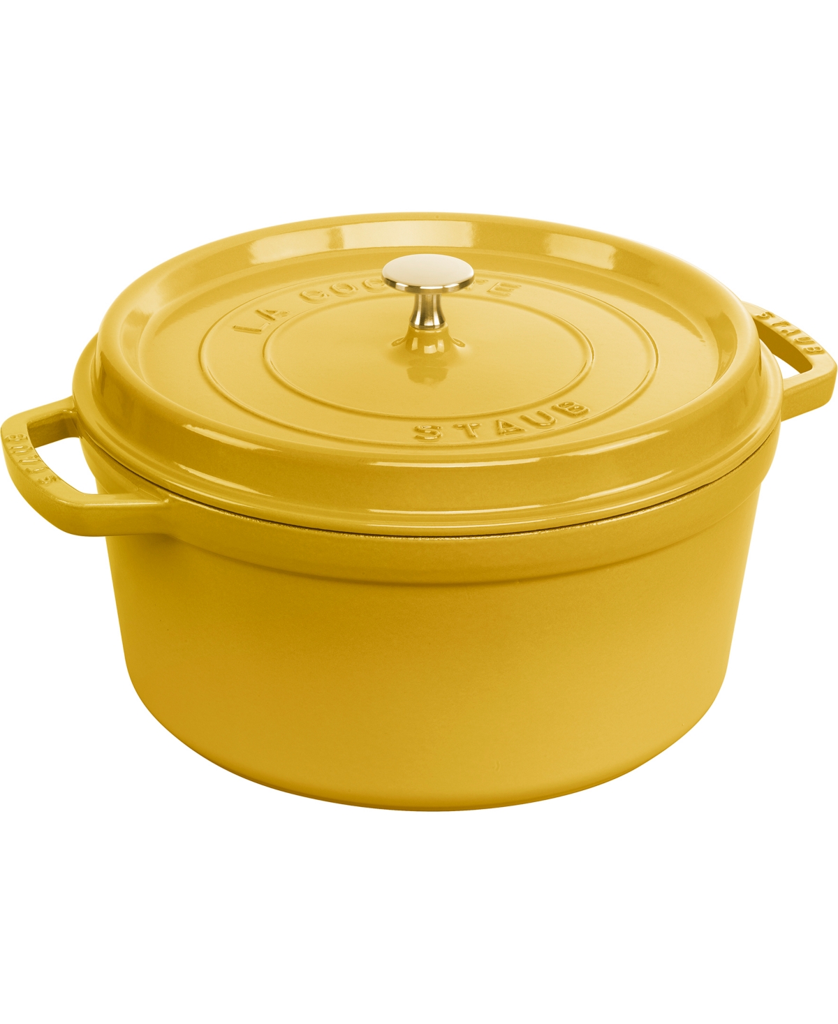 Click here for Staub Cast Iron 7-Qt. Round Dutch Oven - Lemon prices