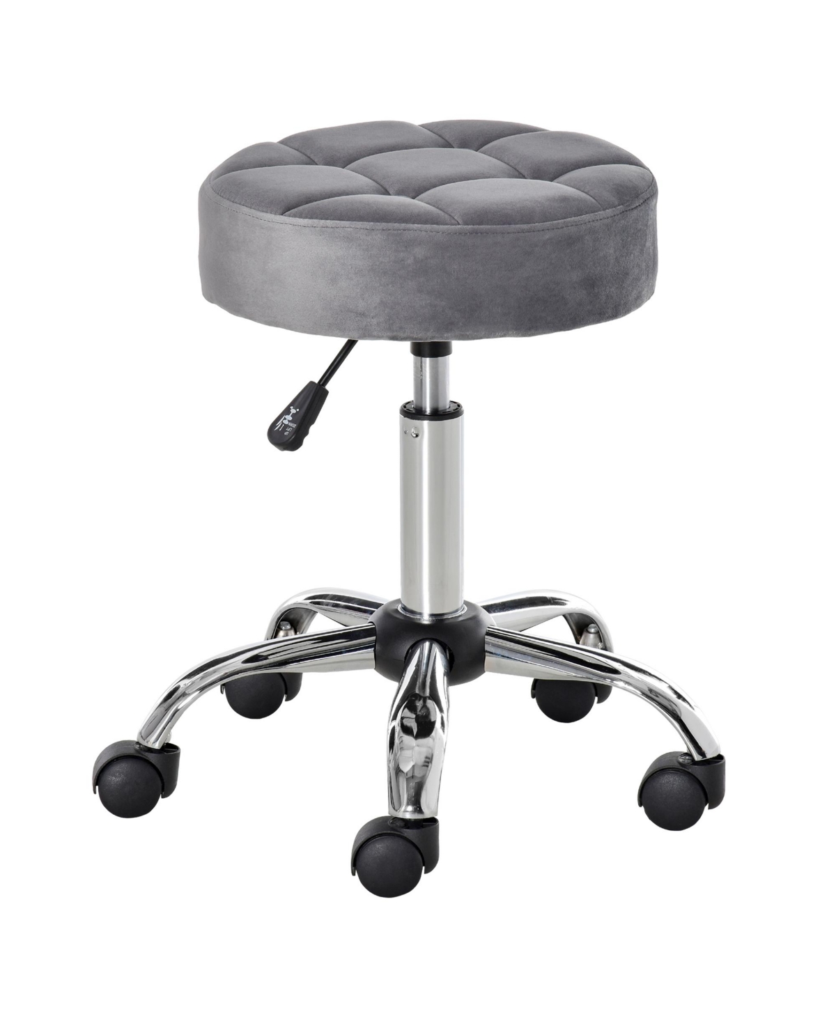 Click here for Homcom Round Vanity Stool with Height Adjustable L... prices