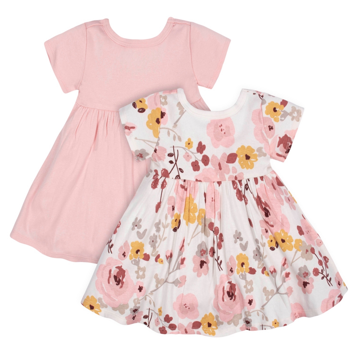 Click here for Gerber Baby Girls Pink Floral Short Sleeve Dresses... prices