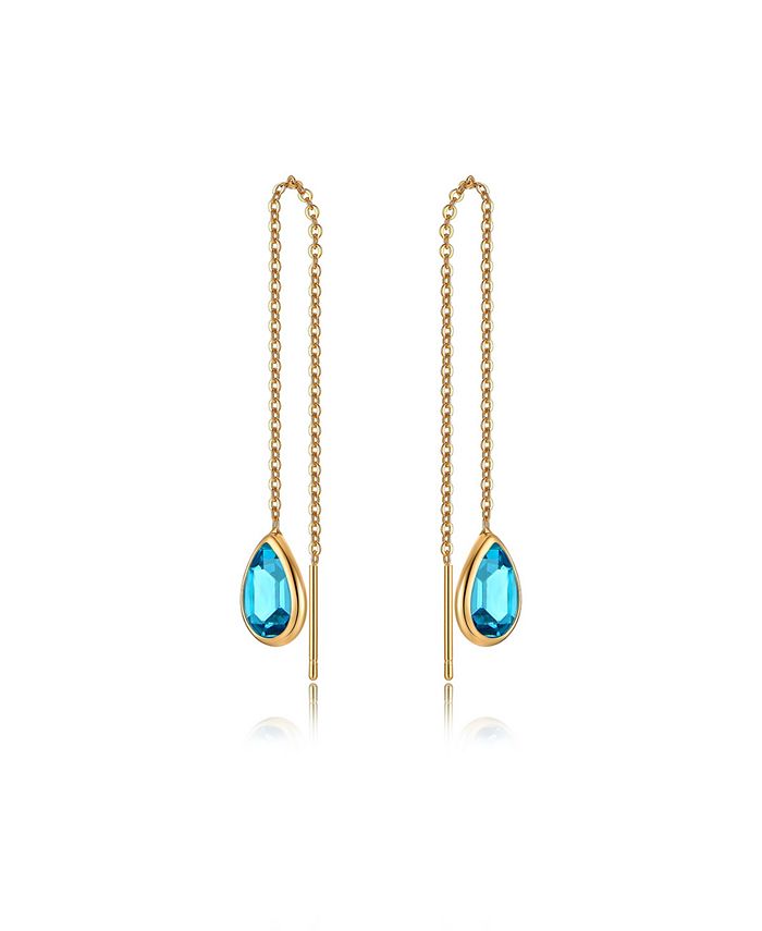 ETTIKA Barely 18k Crystal Dangle Earrings - Macy's