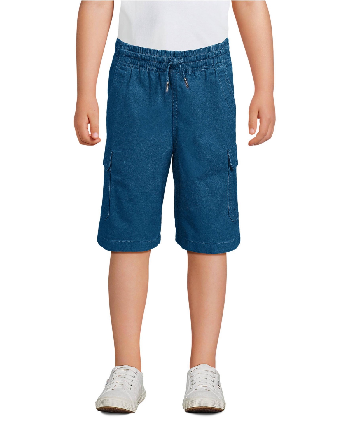 Click here for Lands End Boys Stretch Canvas Utility Cargo Shorts... prices