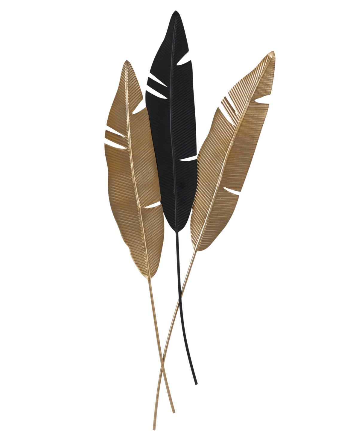 Click here for Rosemary Lane Gold Metal Leaf Wall Decor 24 x 1 x... prices