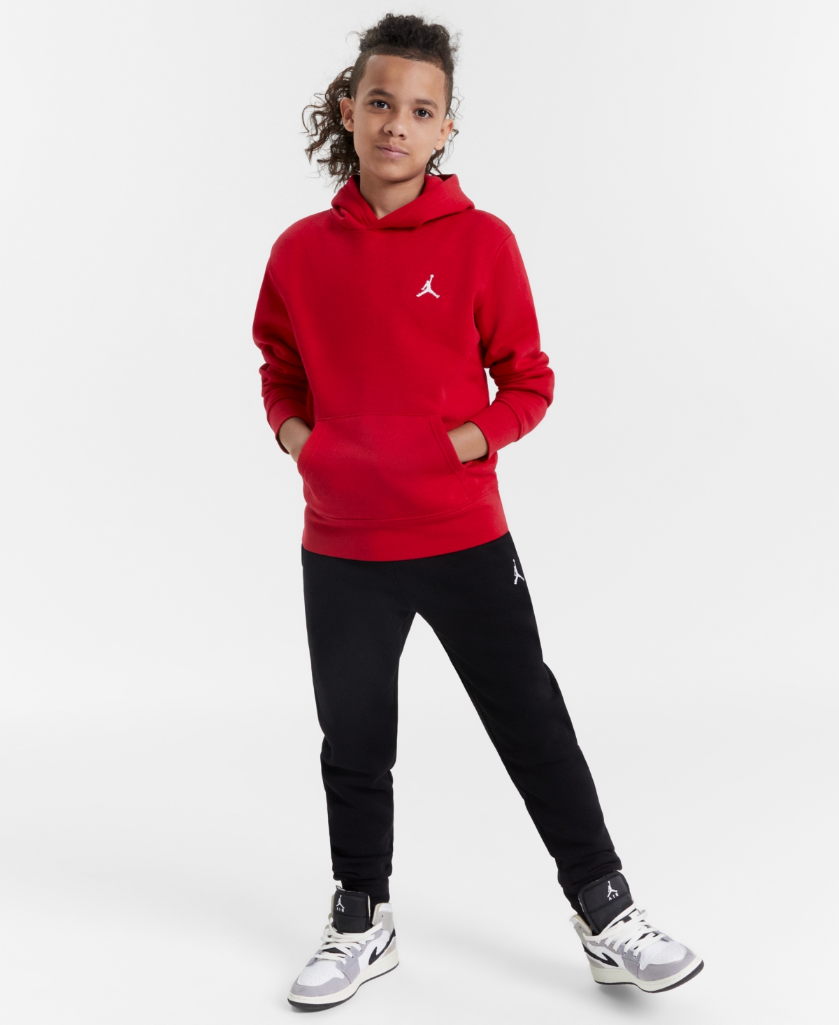 Click here for Jordan Big Boys Brooklyn Essentials Fleece Pullove... prices
