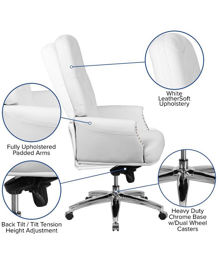MERRICK LANE Yennefer Office Chair With Ergonomic Lumbar Support And ...