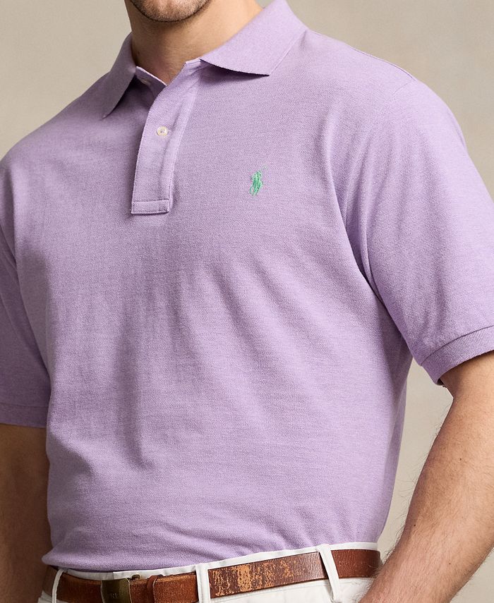 Polo Ralph Lauren Men's Big & Tall The Iconic Mesh Polo Shirt - Macy's