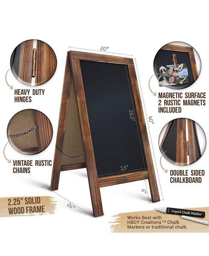 HBCY Creations A-Frame Chalkboard / Sidewalk Chalkboard Sign / Large ...