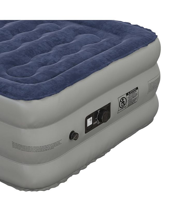 EMMA+OLIVER 18 Inch Raised Inflatable Air Mattress With Internal ...