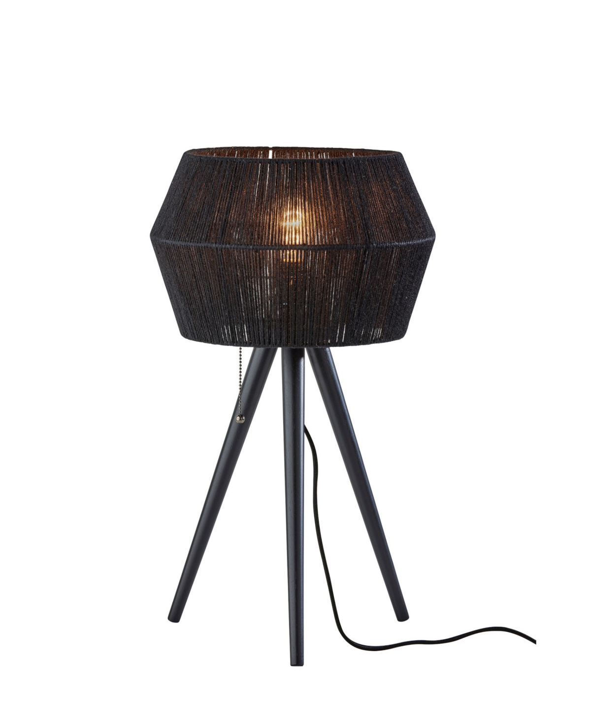 Click here for Adesso 24.25 Wood Montana Table Lamp - Black Wood prices