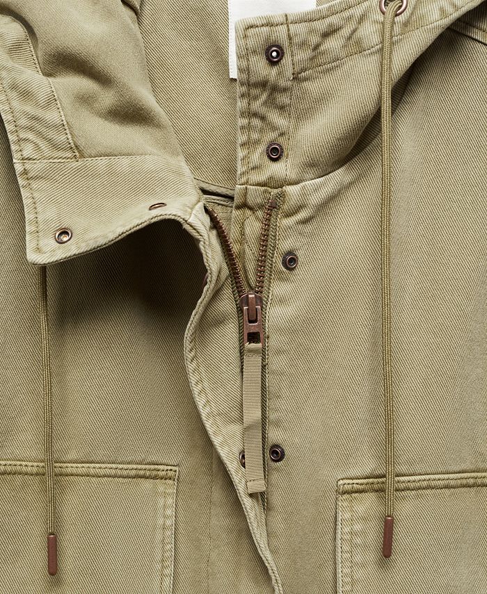 MANGO Women's Pockets Cotton Parka - Macy's