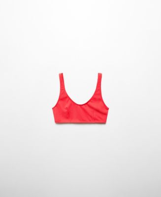 Mango Women's Textured Bikini Top - Macy's