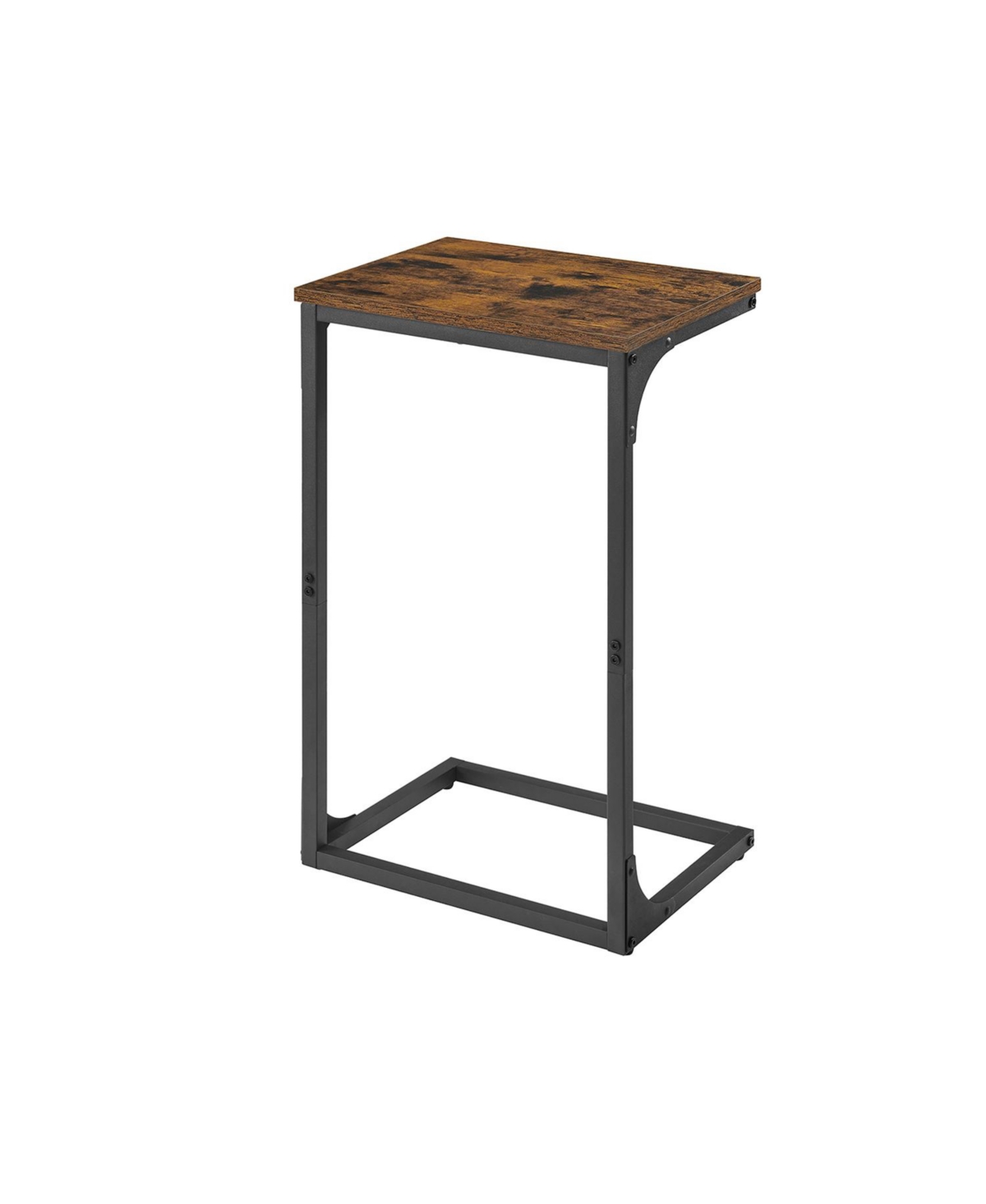 Click here for Industrial C-shaped Side Table With Metal Frame -... prices
