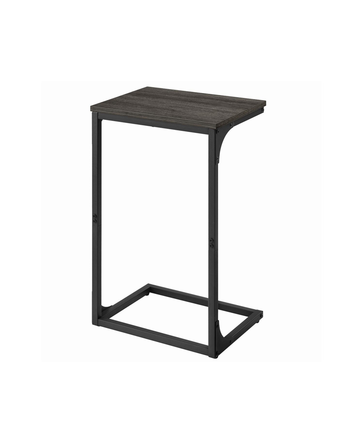 Click here for Industrial C-shaped Side Table With Metal Frame -... prices