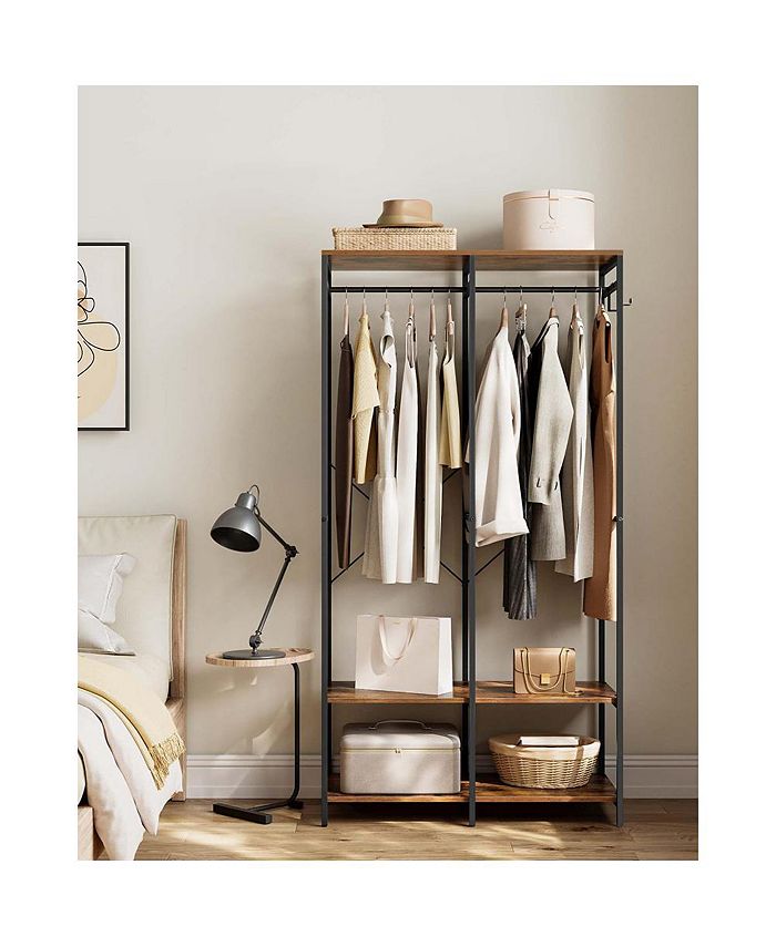 Slickblue Clothes Rack, Heavy Duty Garment Rack Freestanding Closet ...