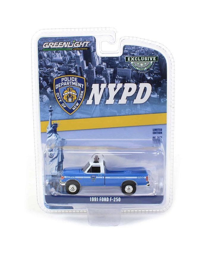 Greenlight Collectibles 1/64 1991 Ford F-250, NYPD Emergency Services, Hobby Exclusive - Macy's