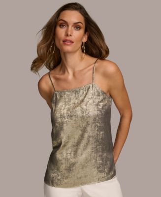 Donna Karan Women's Metallic Camisole - Macy's