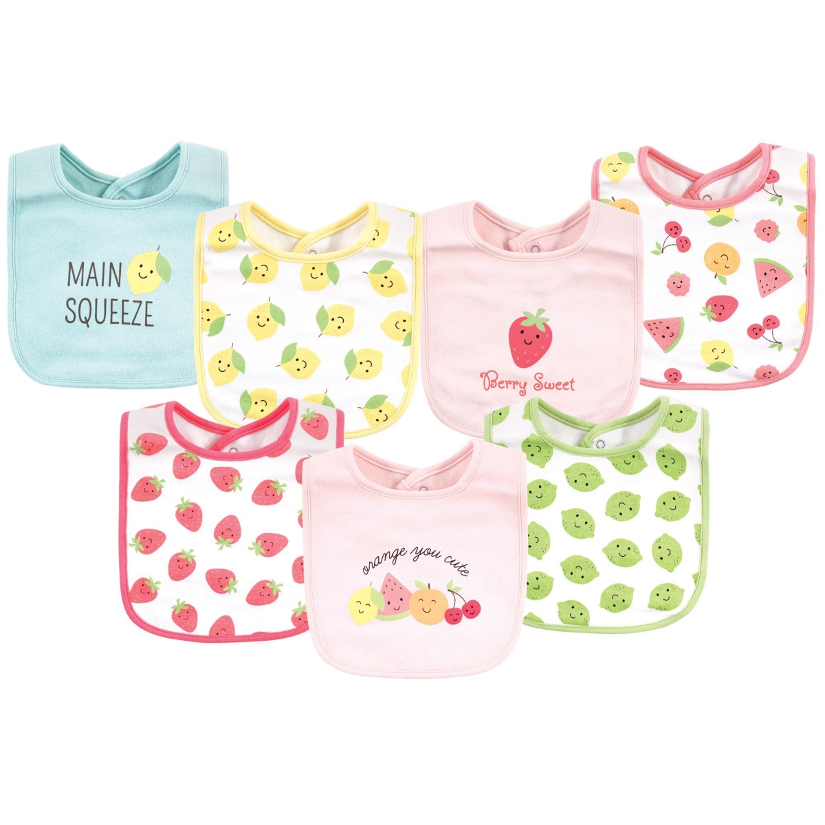 Click here for Hudson Baby Infant Girl Cotton Bibs  Veggies  One... prices