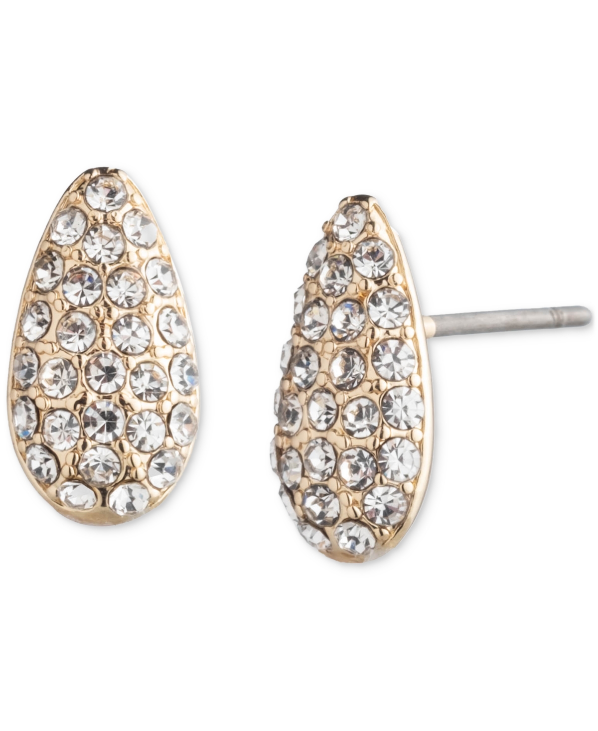 Click here for Lauren Ralph Lauren Gold-Tone Pave Pear-Shape Stud... prices