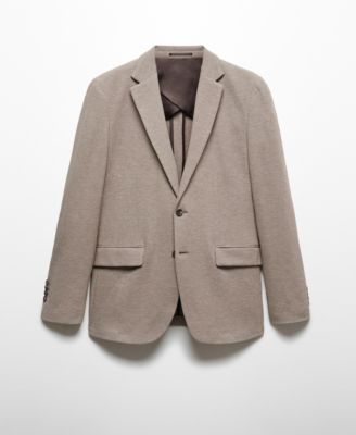 MANGO Men's Structured Slim Fit Cotton Blazer - Macy's